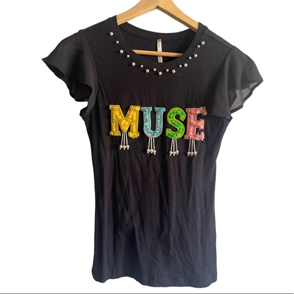 Tops | 47 Beautiful Fashion Blouse With Muse Words Peals | Poshmark